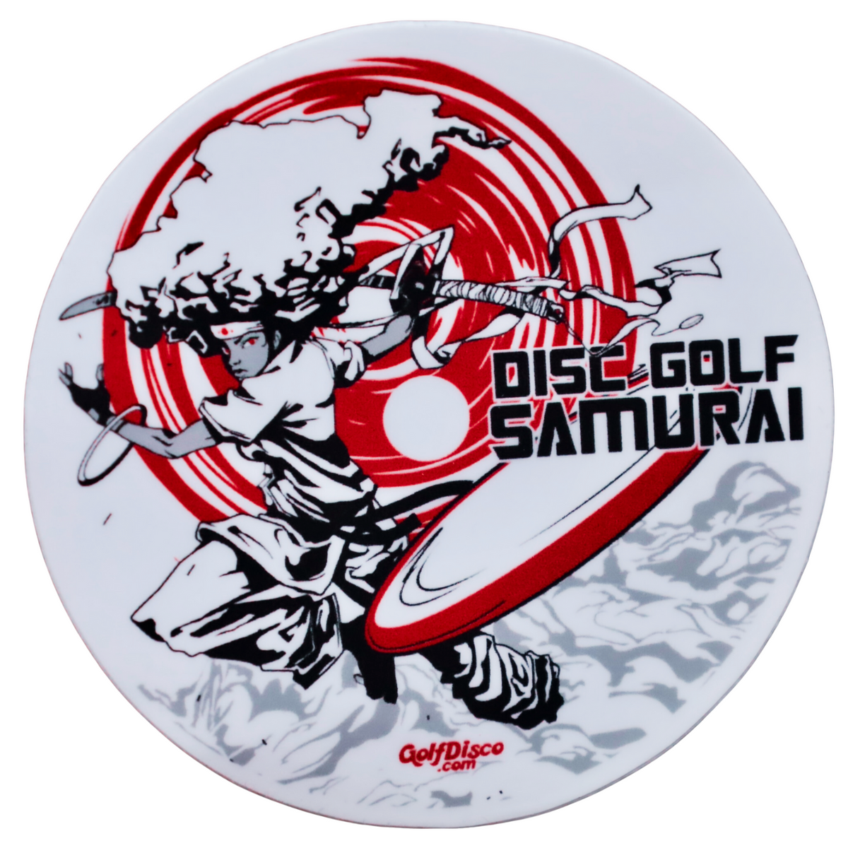 STICKER -DISC GOLF SAMURAI - 3" GolfDisco original collection - from D ...