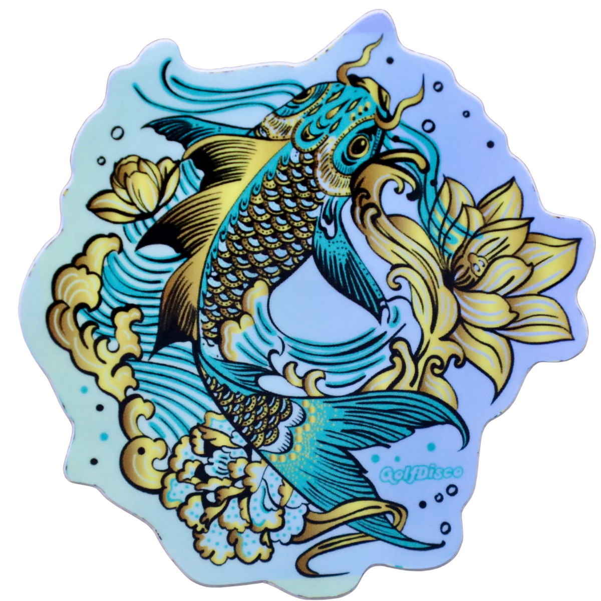 STICKER - KOI NISHIKIGOI - 3" from Disc Golf Samurai exclusive stamp D ...